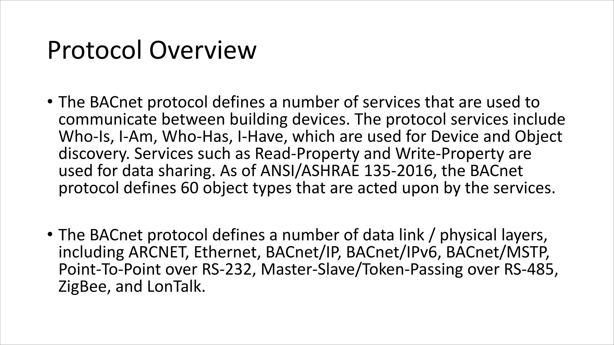 Introduction to BACnet: Building Automation & Control Network | PDF ...