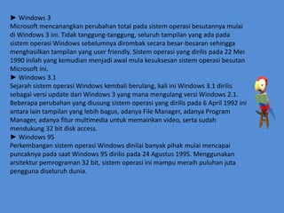 Mengenal Sistem Operasi Windows | PPT
