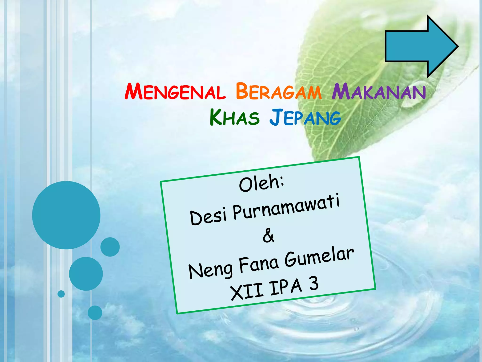 Mengenal beragam makanan khas Jepang | PPTX