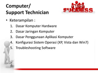 Mengenal Berbagai Profesi IT Microsoft | PPTX