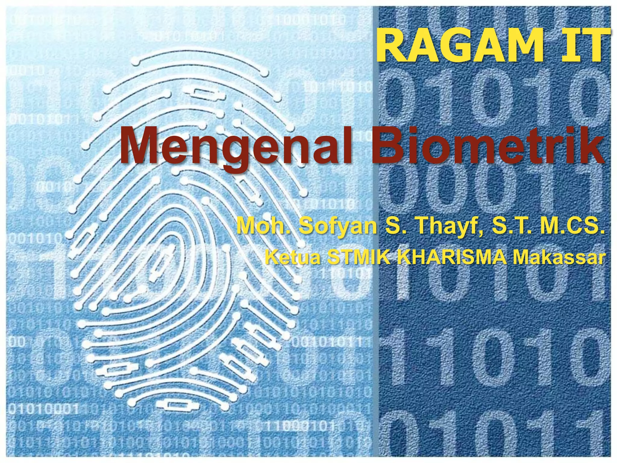 Mengenal Biometrik | PPTX