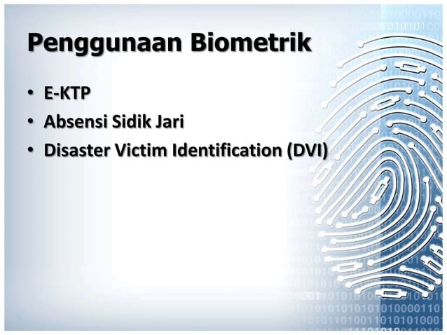 Mengenal Biometrik | PPTX