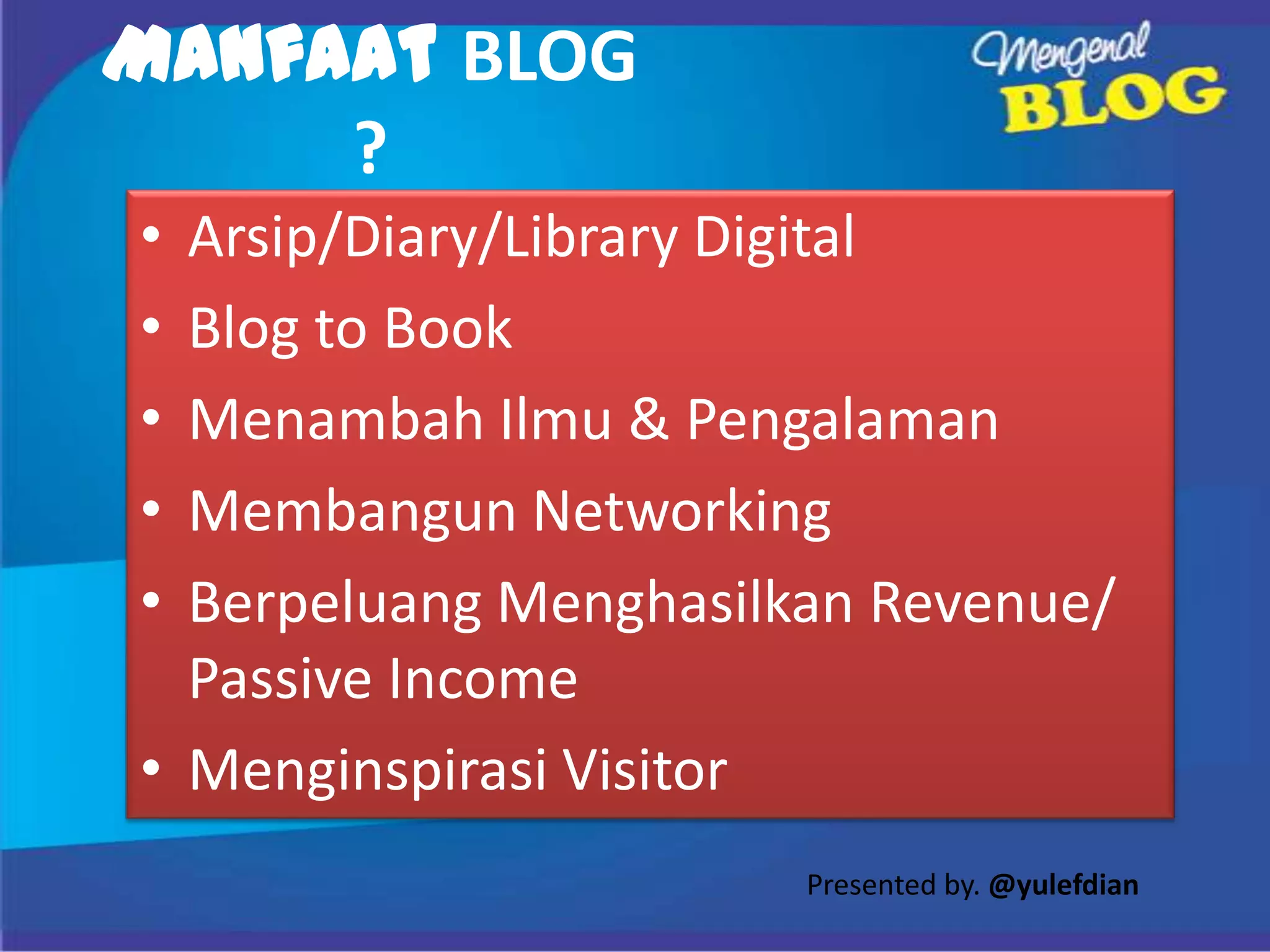 Mengenal Blog | PPTX