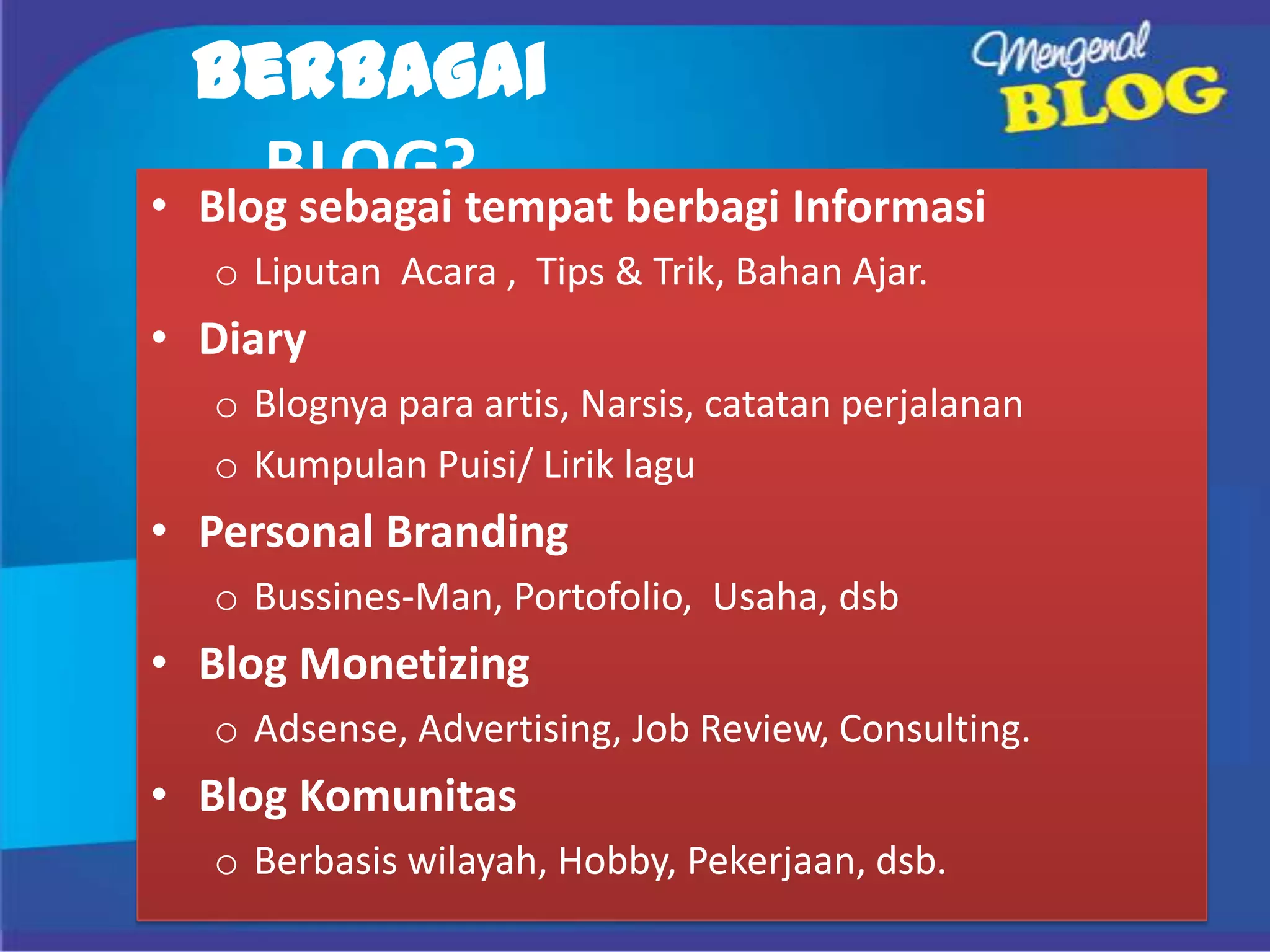 Mengenal Blog | PPTX