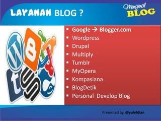 Mengenal Blog | PPTX