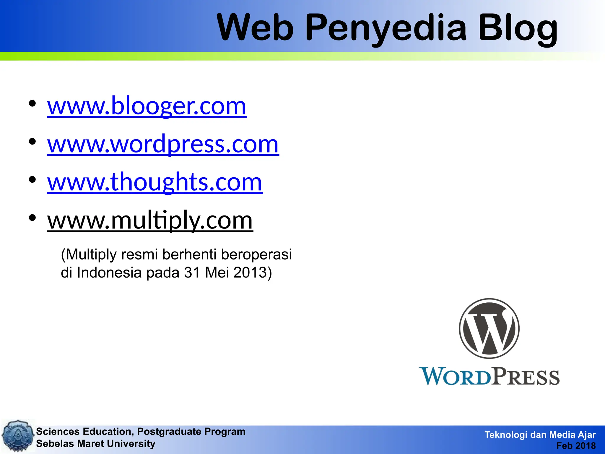 Mengenal Blog untuk pemula dalam membuat blog.pptx