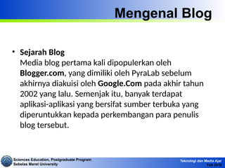 Mengenal Blog untuk pemula dalam membuat blog.pptx