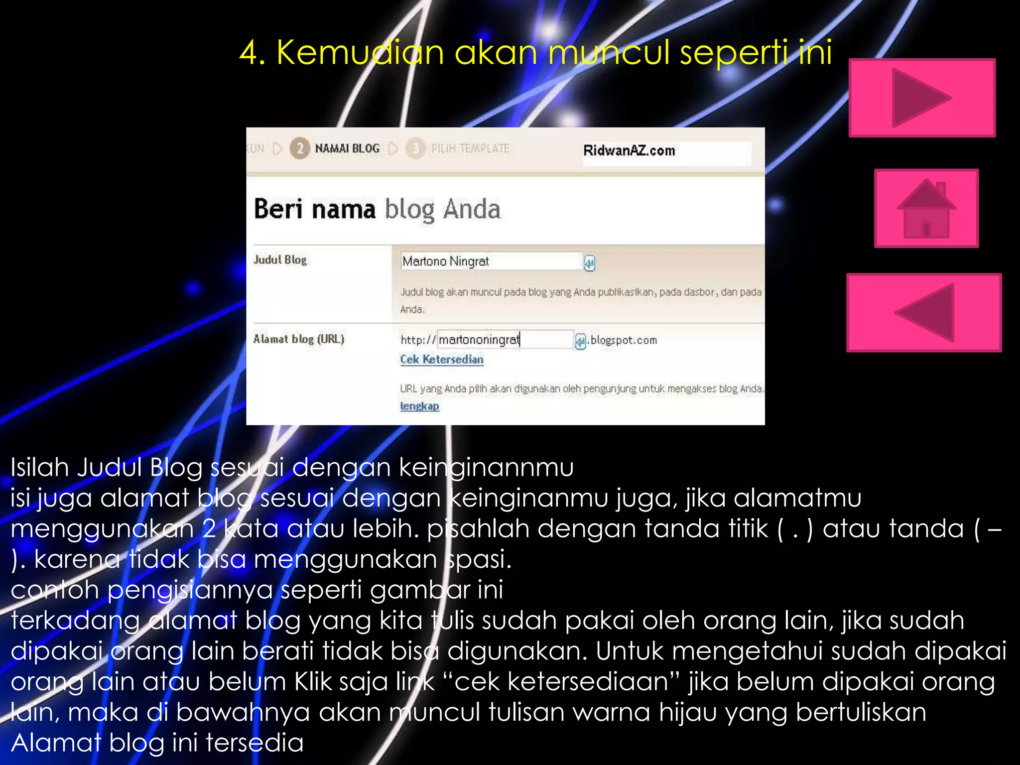 pengertian bloger dan cara membuat nya | PPT