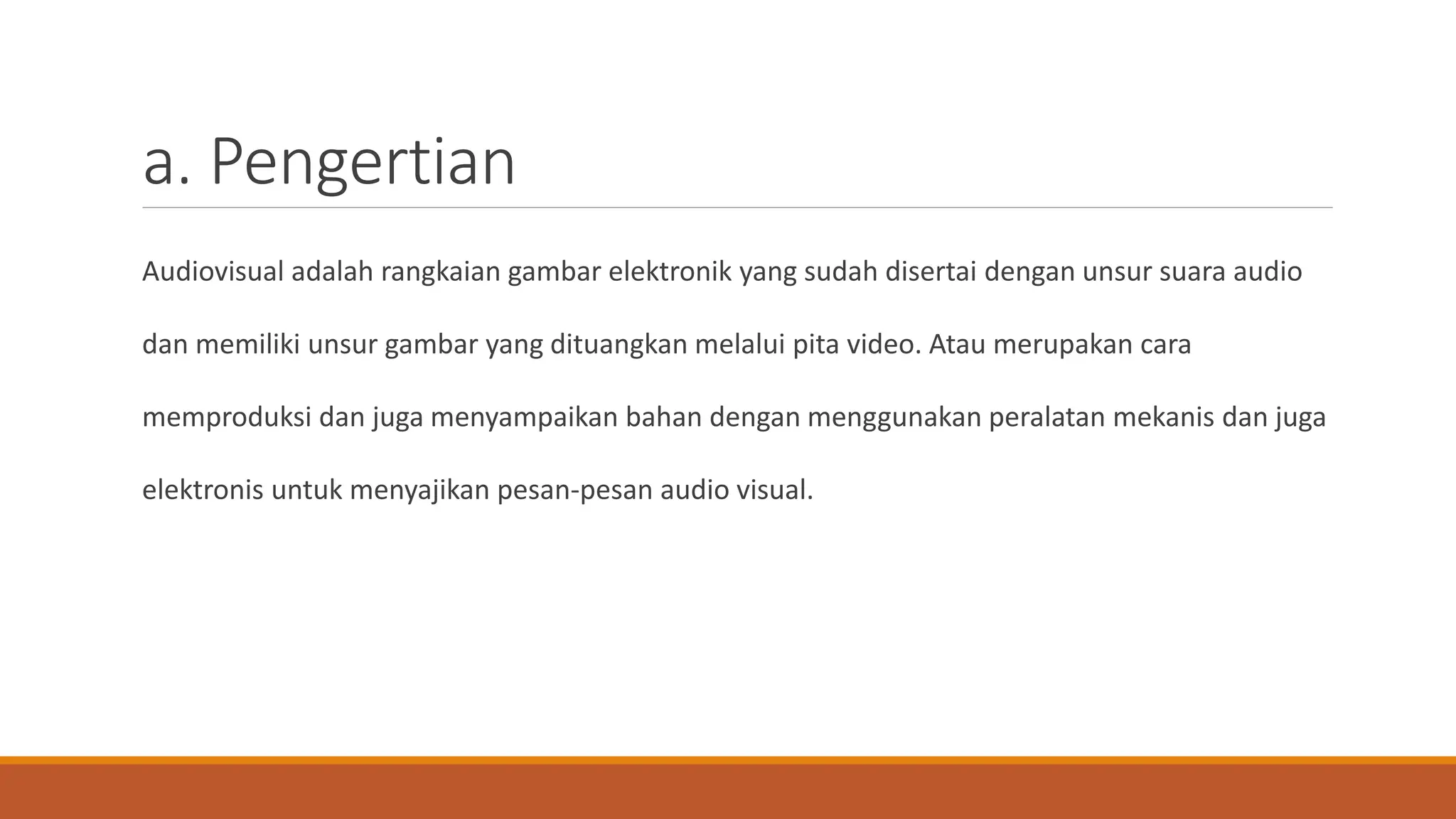 Mengenal Dasar Audio Visual broadcasting | PPTX