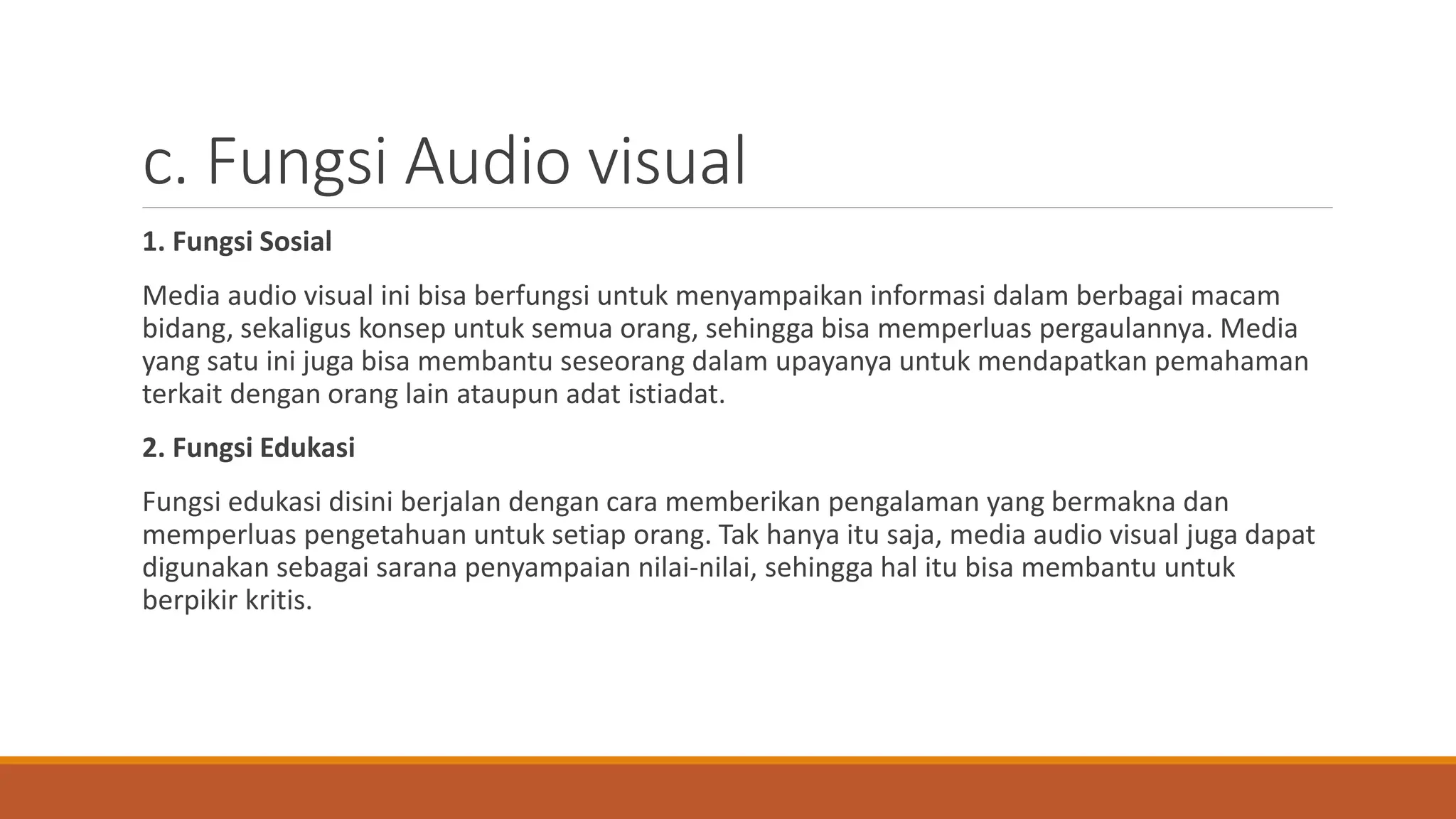 Mengenal Dasar Audio Visual broadcasting | PPTX