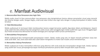 Mengenal Dasar Audio Visual broadcasting | PPTX