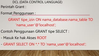 Mengenal DDL, DML dan DCL dalam DATABASE.pptx