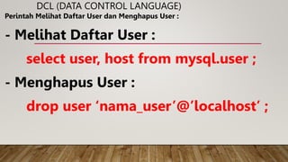 Mengenal DDL, DML dan DCL dalam DATABASE.pptx