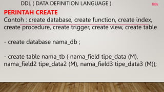 Mengenal DDL, DML dan DCL dalam DATABASE.pptx