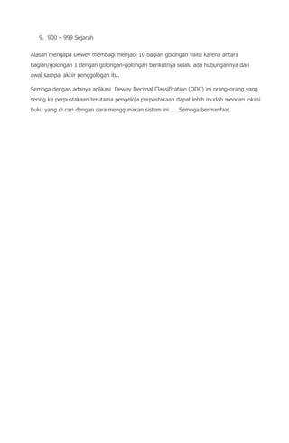 Mengenal Dewey Decimal Classification.docx
