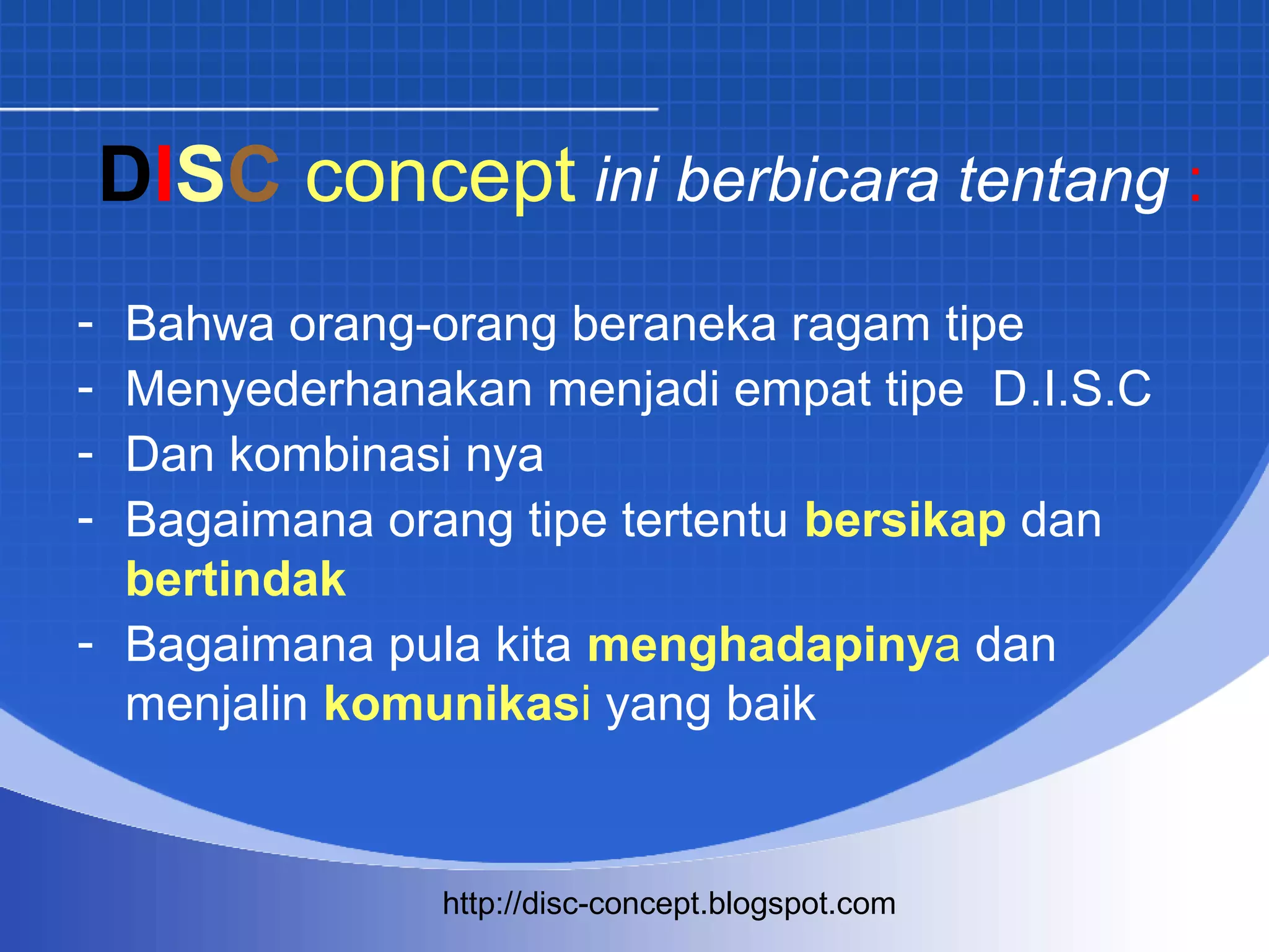 Mengenal DISC concept | PPT