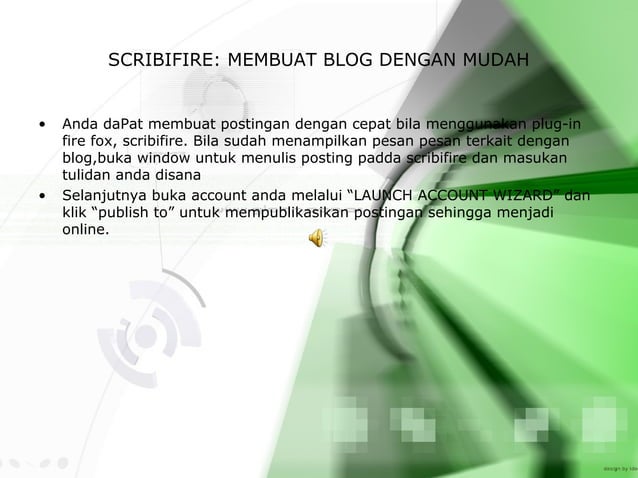 Mengenal dunia blogger dengan cepat | PPT