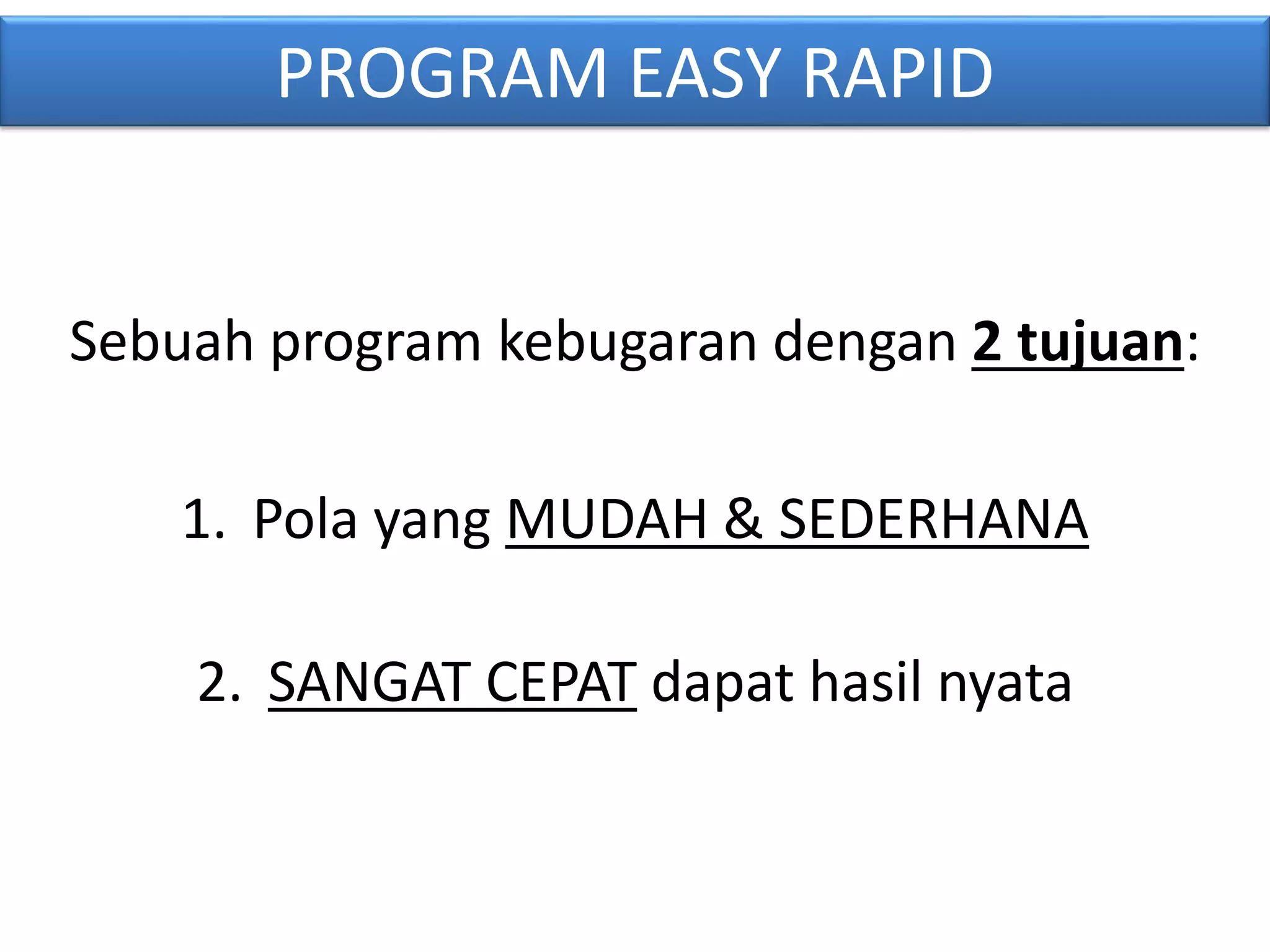 Mengenal Easy Rapid Fat Loss & Muscle Gain | PPT