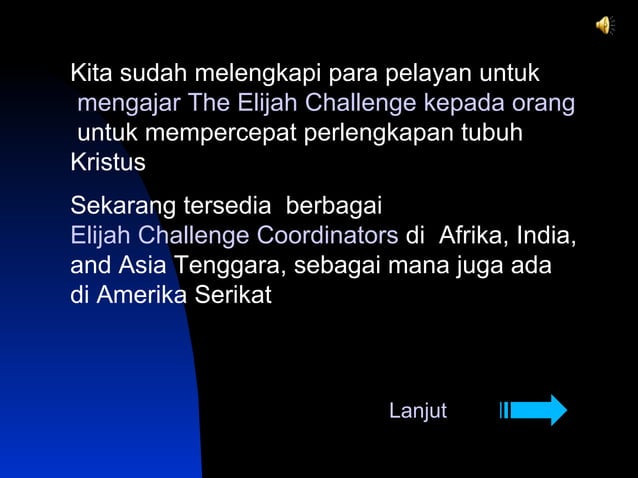 Mengenal Elijah Challenge Tantangan Elia | PPT