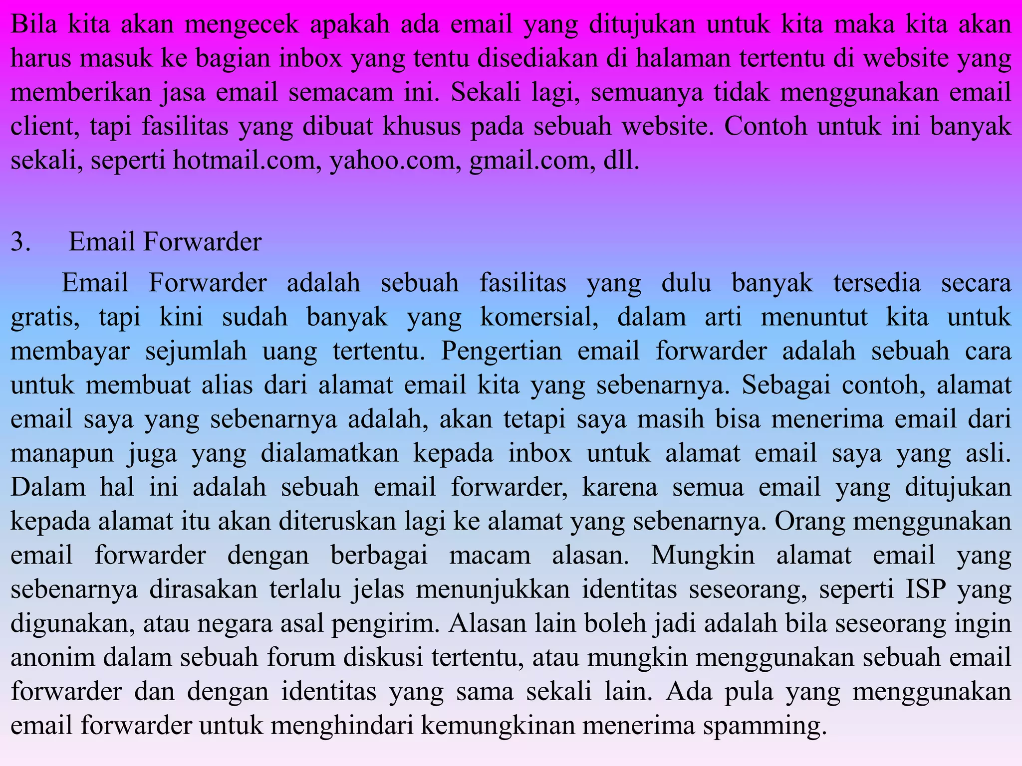 Mengenal email | PPTX