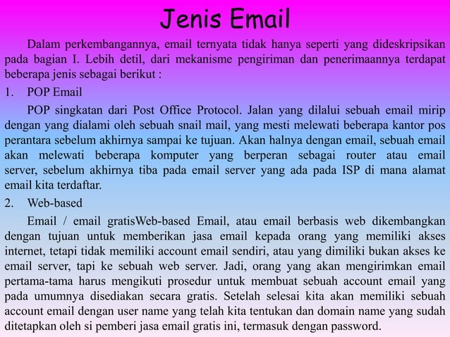 Mengenal email | PPTX