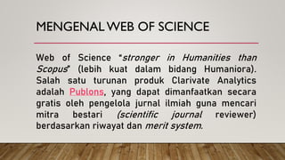 Mengenal esci wos dan best practice mudah terindeks.pptx