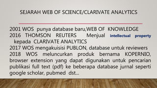 Mengenal esci wos dan best practice mudah terindeks | PPTX