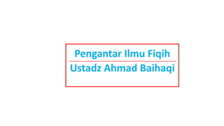 Mengenal fiqih | PPTX
