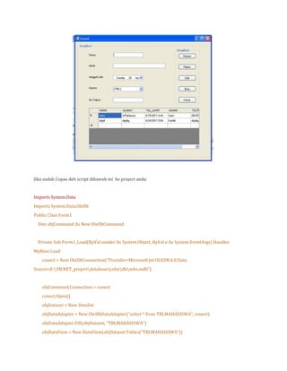 Mengenal format tanggal dalam visual basic | DOC