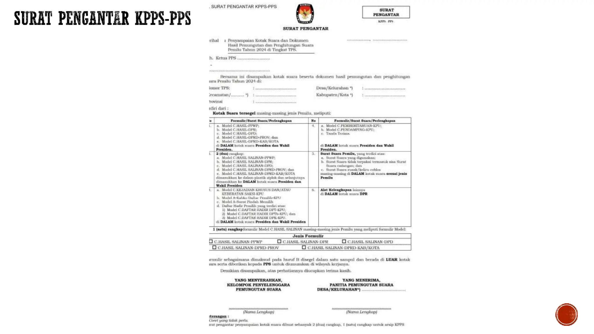 Mengenal formulir-formulir di tps dalam pemilu.pptx