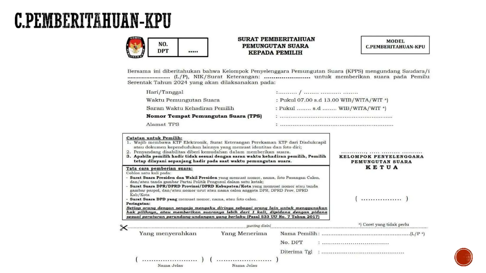 Mengenal formulir-formulir di tps dalam pemilu.pptx
