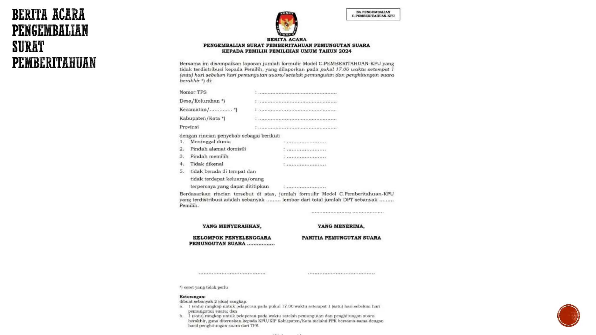 Mengenal formulir-formulir di tps dalam pemilu.pptx