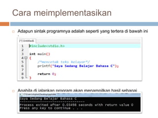 Mengenal fungsi scanf() dan printf() | PPTX