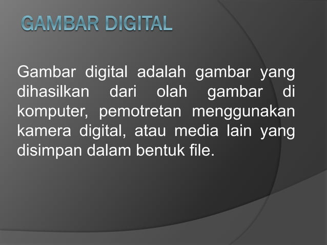 Mengenal gambar digital | PPTX
