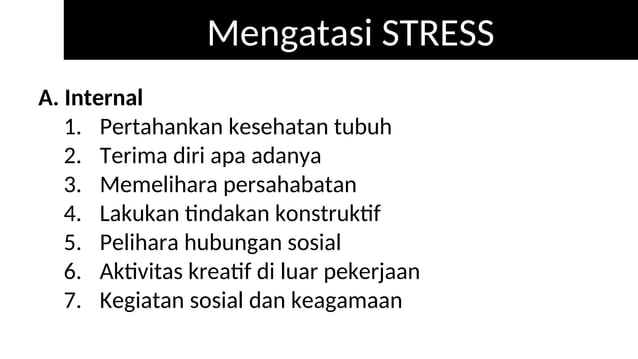 SANGAT PENTING MENGENAL GEJALA STRESS.ppt