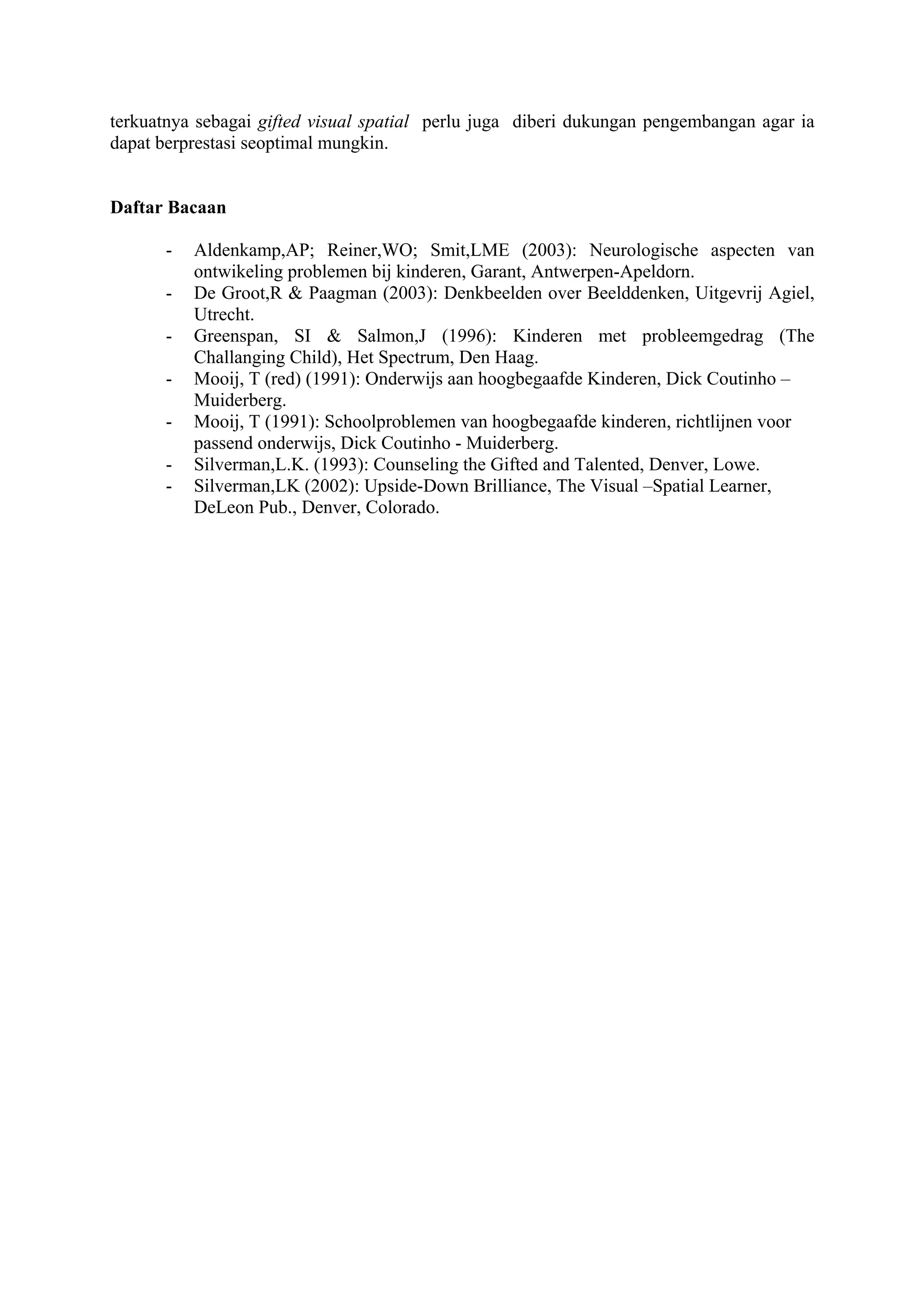 Mengenal gifted visual_spatial_learner | PDF