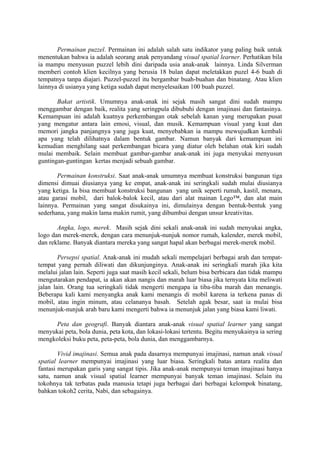 Mengenal gifted visual_spatial_learner | PDF