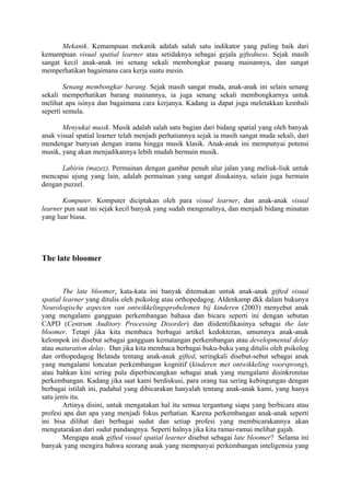 Mengenal gifted visual_spatial_learner | PDF