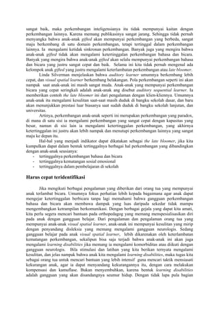 Mengenal gifted visual_spatial_learner | PDF