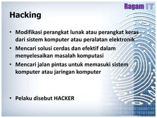Mengenal Hacker dan Cracker | PPTX