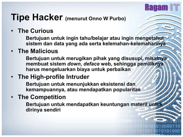 Mengenal Hacker dan Cracker | PPTX