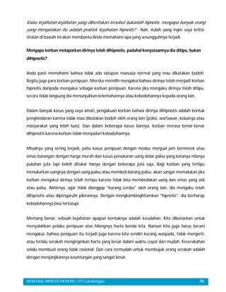 Mengenal hipnotis modern by budi arifin | PDF