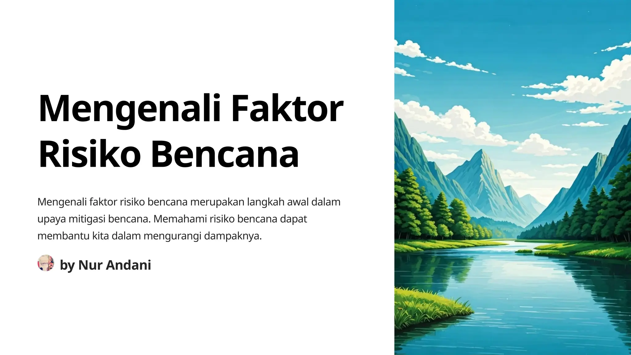 Mengenali Faktor Risiko Bencana di Indonesia | PPTX