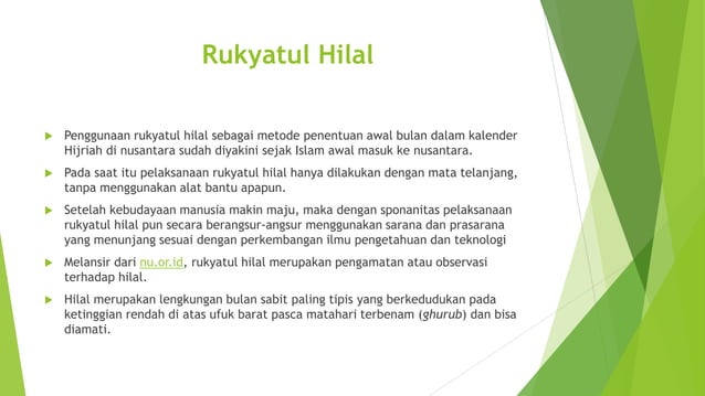 mengenal hisab dan rukyat hilal di bulan puasa | PPT
