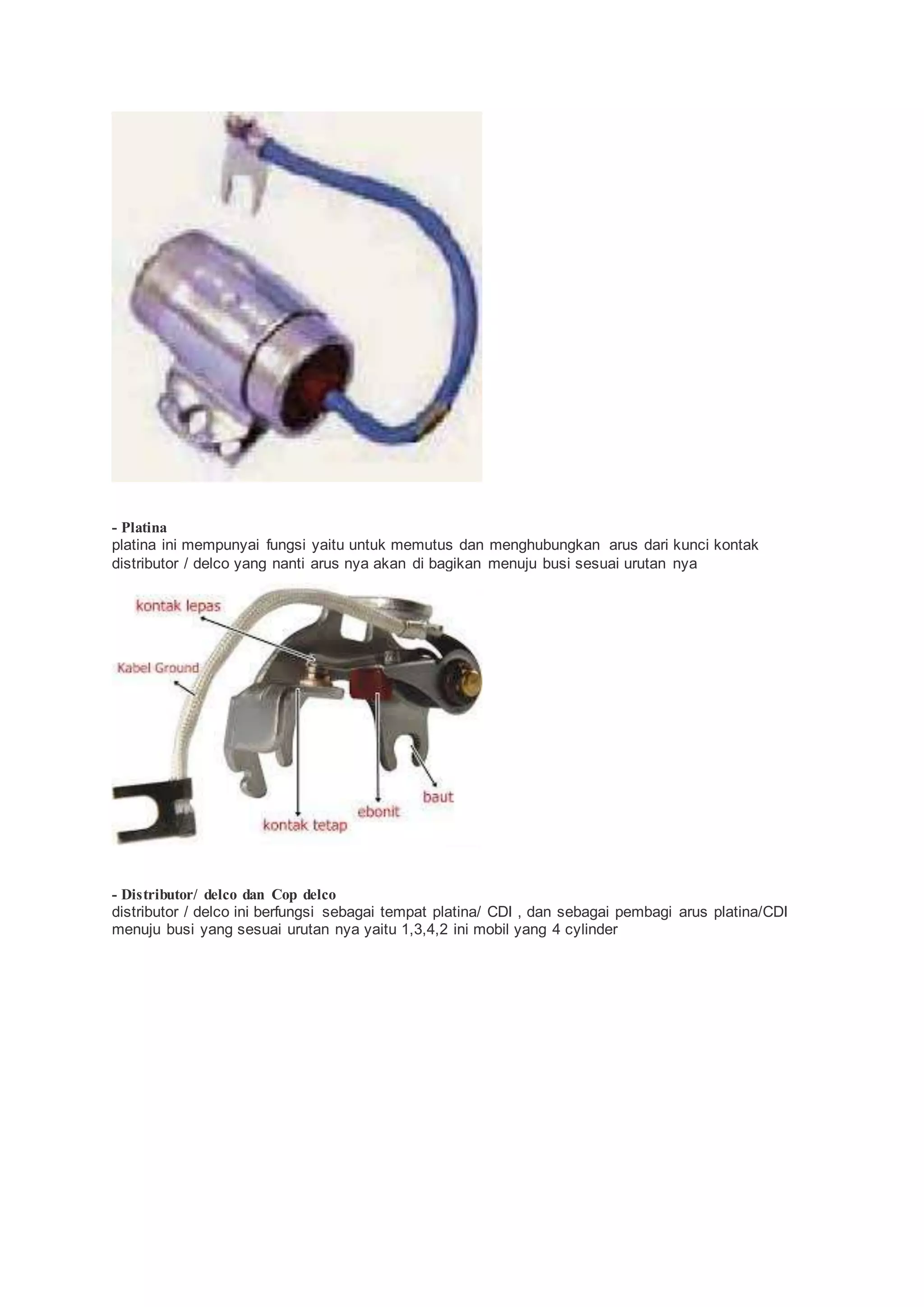 Mengenali sistem pengapian mobil | DOCX