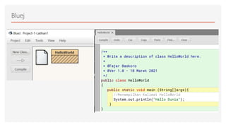 Mengenal java dan blue j | PPT