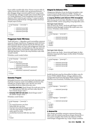 Mengenal javascript | PDF
