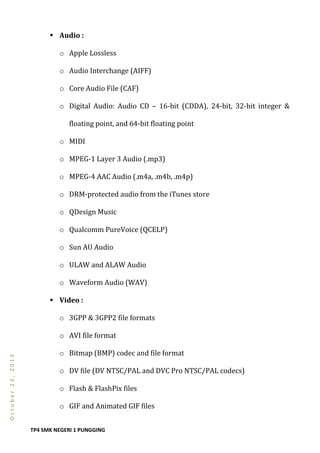 Mengenal jenis jenis file video | PDF