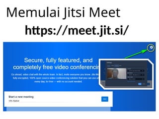 Mengenal Jitsi Meet dalam platform vicon | PPTX