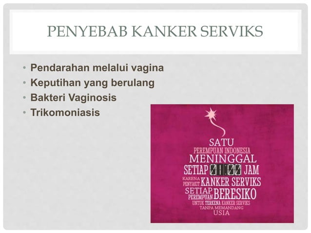 Mengenal kanker serviks sejak dini | PPT